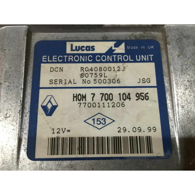 ENGINE ECU LUCAS DCN R04080012J RENAULT 7700104956