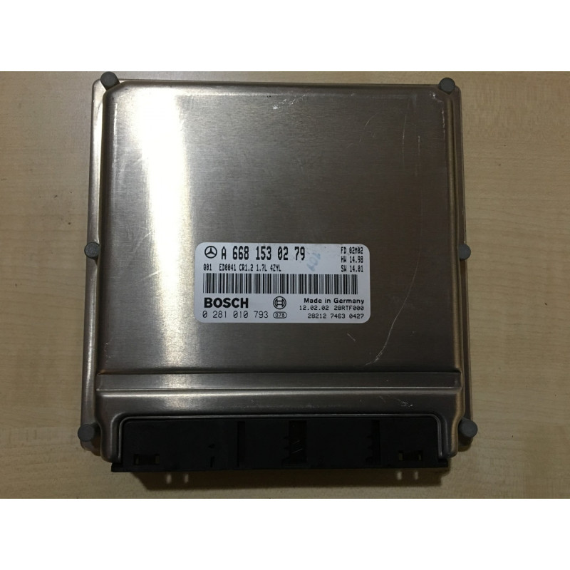 ENGINE ECU BOSCH EDC15C0-5.14 0281010793 MERCEDES A6681530279