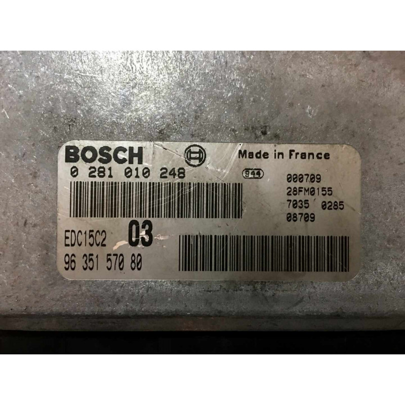 ECU BOSCH EDC15C2-6.1 0281010248 PEUGEOT 406 I 2.0 HDI 81KW 110CV RHZ ...