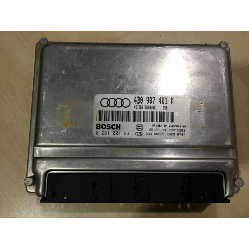 ENGINE ECU BOSCH EDC15M 0281001931 VAG 4B0907401K