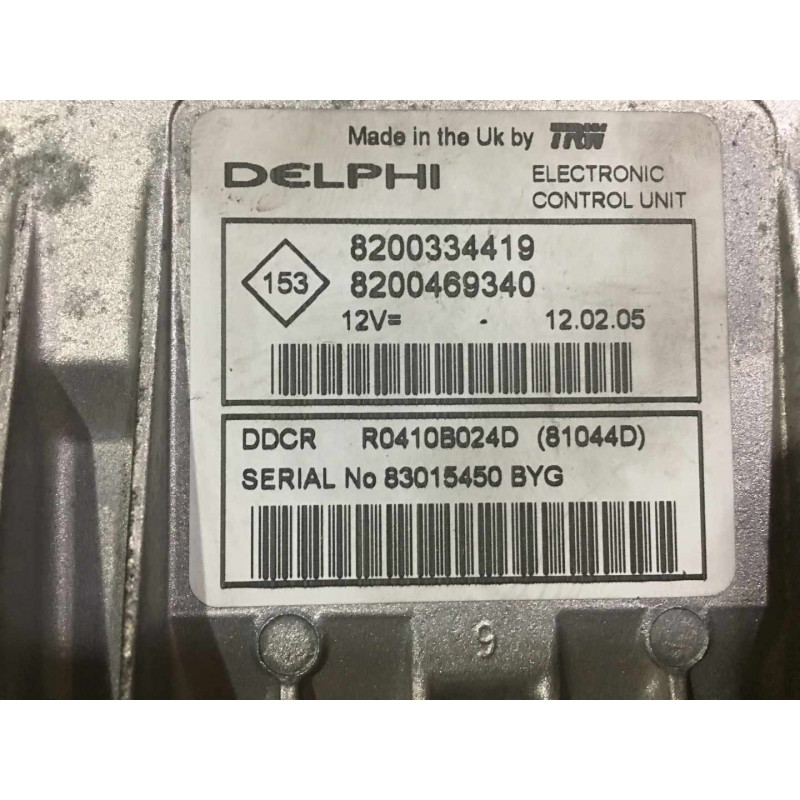 ENGINE ECU DELPHI DDCR R0410B024D RENAULT 8200334419 8200469340