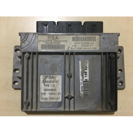 ECU SAGEM S2000-21 21644838-6 CITROEN SAXO I 1.1i 44KW 60CV HW ...