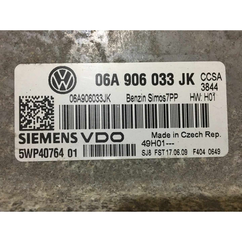 ENGINE ECU SIEMENS VDO SIMOS 7PP 5WP4076401 VAG 06A906033JK