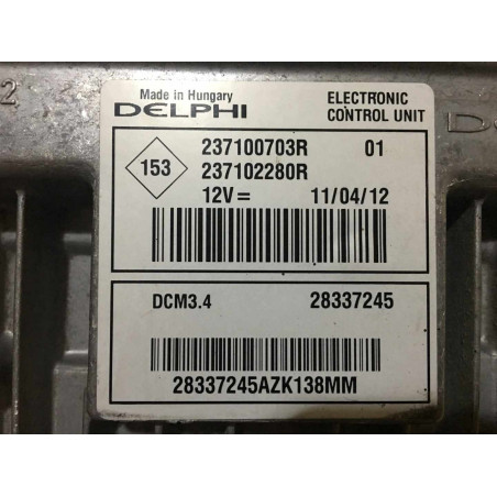 ENGINE ECU DELPHI DCM3.4 28337245 DACIA 237100703R 237102280R