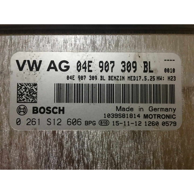 ENGINE ECU BOSCH MED17.5.25 0261S12606 VAG 04E907309BL