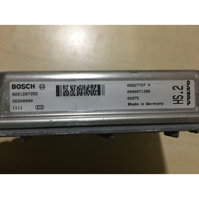 ENGINE ECU BOSCH ME7.0.1 0261207392 VOLVO 08627757A HS.2