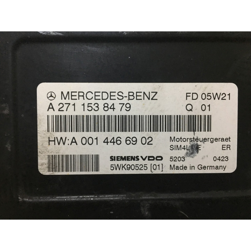 ENGINE ECU SIEMENS VDO SIM4L KE 5WK90525 MERCEDES A2711538479