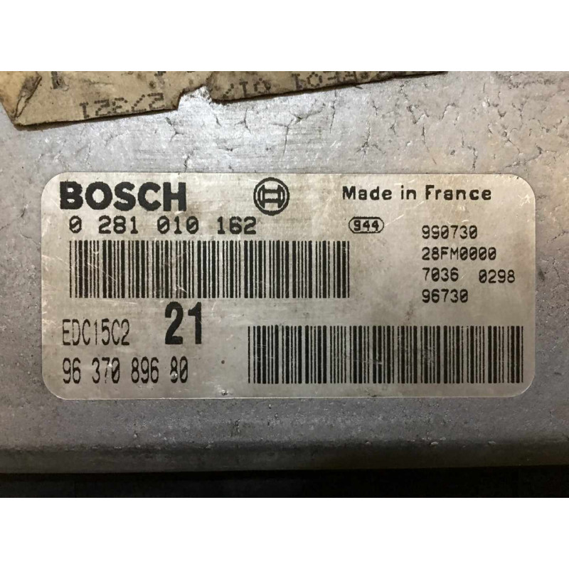 ECU BOSCH EDC15C2-6.1 0281010162 CITROEN XSARA I / PEUGEOT 306 I 2.0 ...