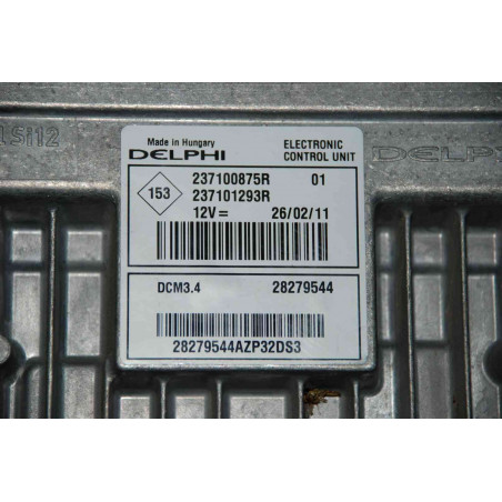 ENGINE ECU DELPHI DCM3.4 28279544 RENAULT 237100875R 237101293R