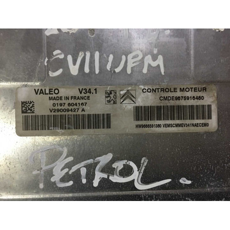 ECU MOTOR VALEO V34.1 V29009427A PSA 9666591380 CMDE9675916480