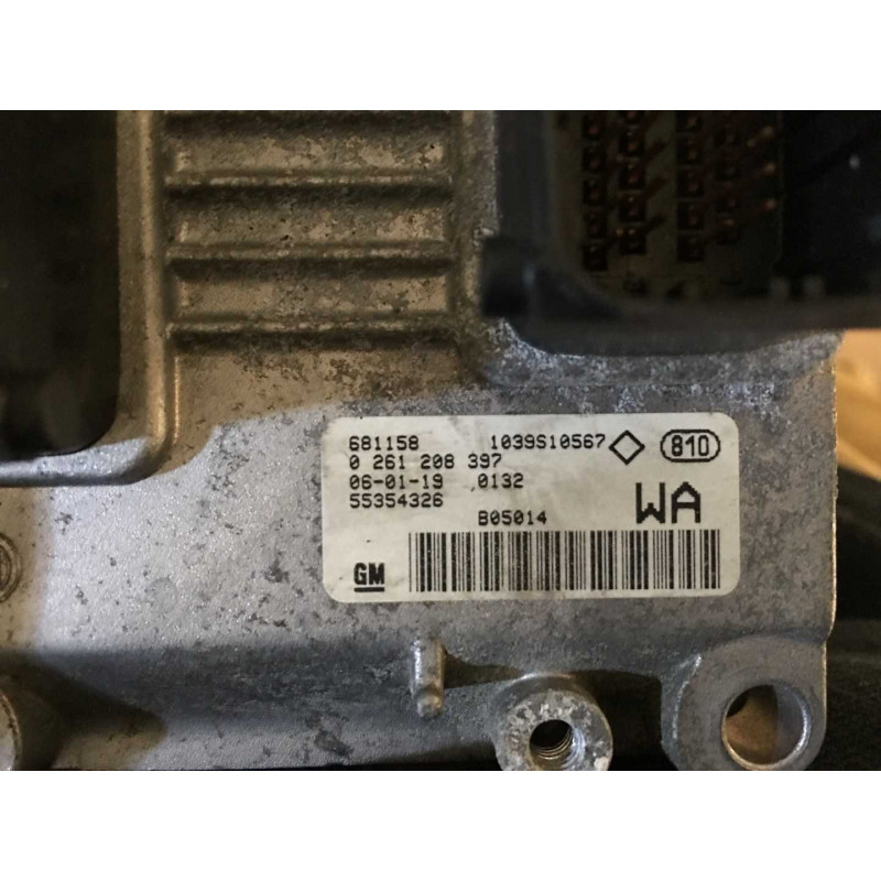 ECU BOSCH ME7.6.2 0261208397 OPEL AGILA I (A) 1.0i 44KW 60CV Z10XEP ...