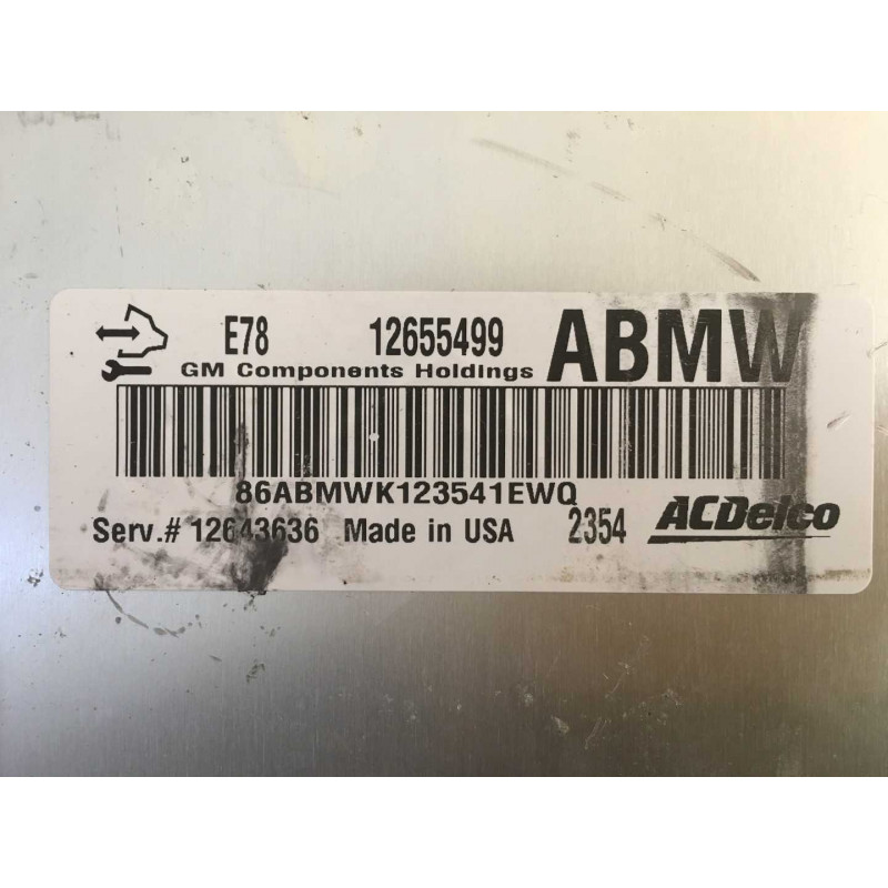 ENGINE ECU ACDELCO E78 OPEL 12655499 ABMW