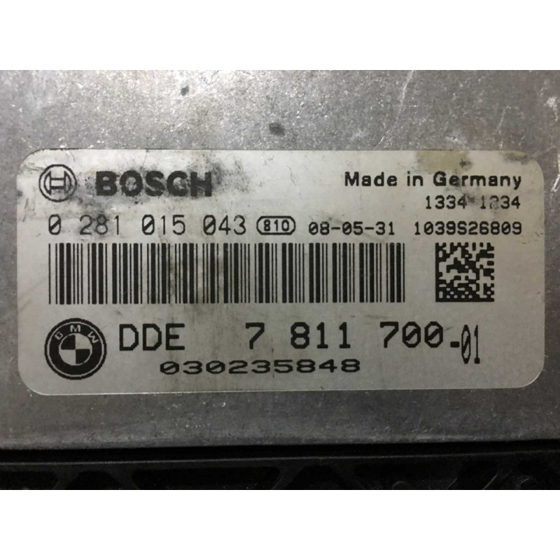ECU MOTOR BOSCH EDC17CP02-3.11 0281015043 BMW 7811700