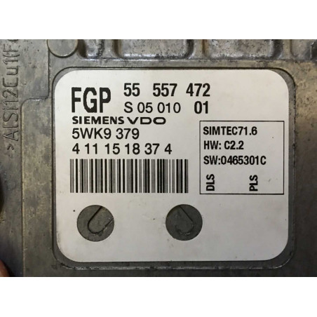 ENGINE ECU SIEMENS VDO SIMTEC 71.6 5WK9379 OPEL 55557472