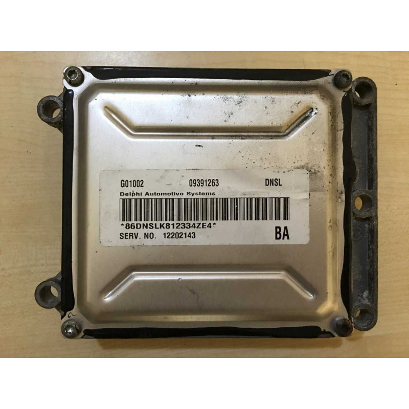 ENGINE ECU DELPHI 12202143 OPEL 09391263 DNSL