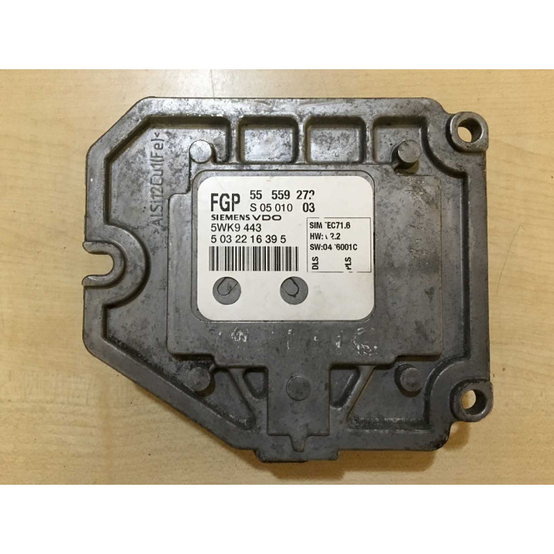 ENGINE ECU SIEMENS VDO SIMTEC 71.6 5WK9443 OPEL 55559272