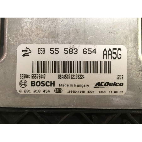 ECU MOTOR BOSCH EDC17C59-1.15 0281018454 OPEL 55583654 AA5G