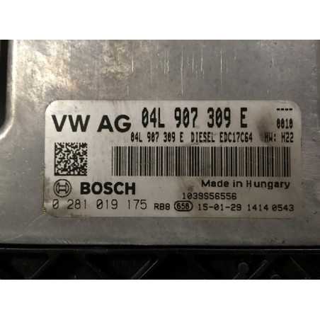ECU BOSCH EDC17C64-2.13 0281019175 AUDI A1 I (8X) 1.6 TDI 85KW 115HP L4 ...