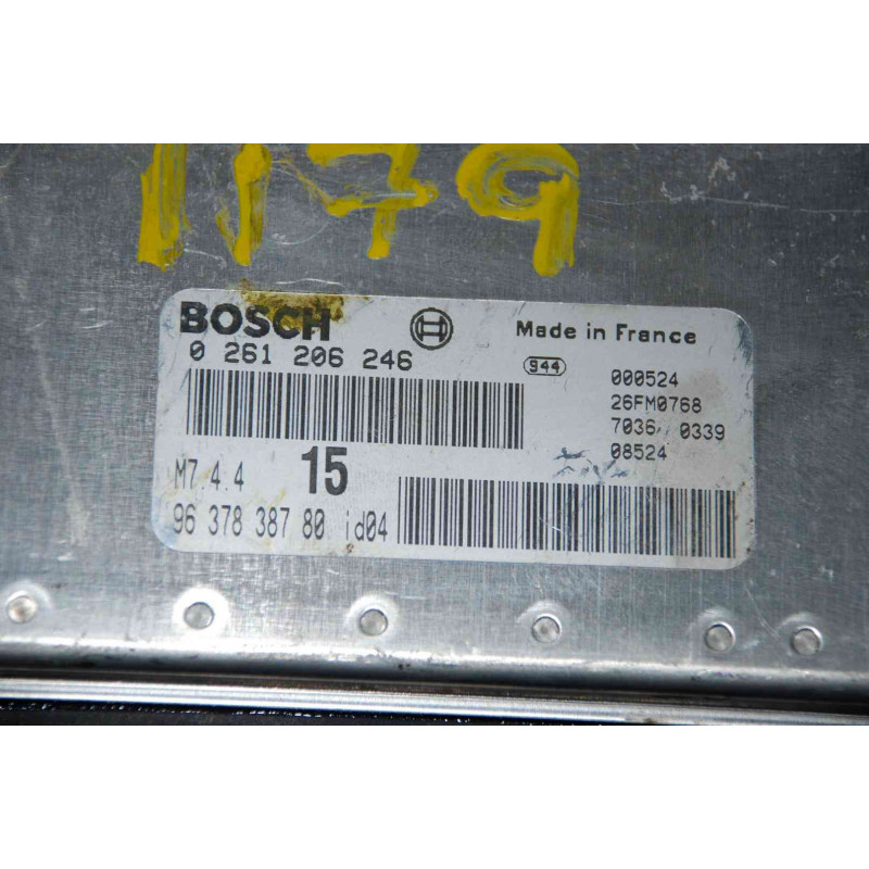 ECU MOTOR BOSCH M7.4.4 0261206246 PSA 9637838780