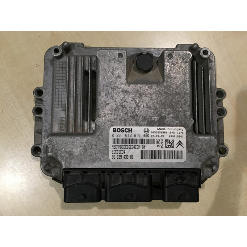 ENGINE ECU BOSCH EDC16C34-2.10 0281011629 PSA 9658944580 - WITH ...