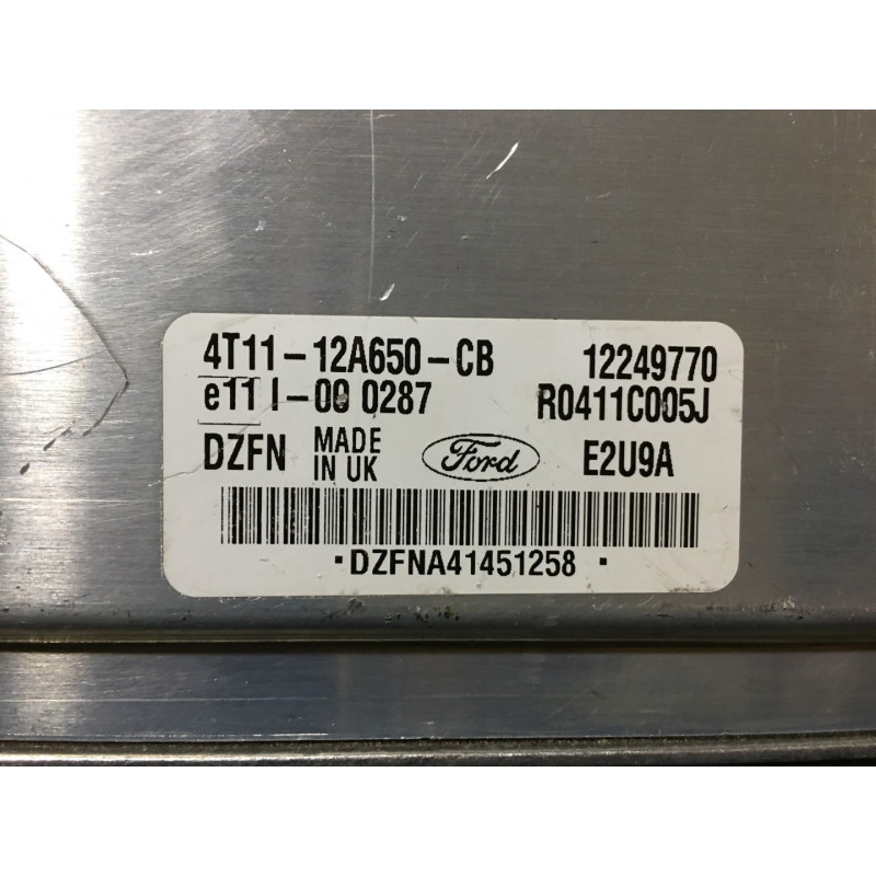 ENGINE ECU DELPHI E2U9A R0411C005J FORD 4T11-12A650-CB DZFN