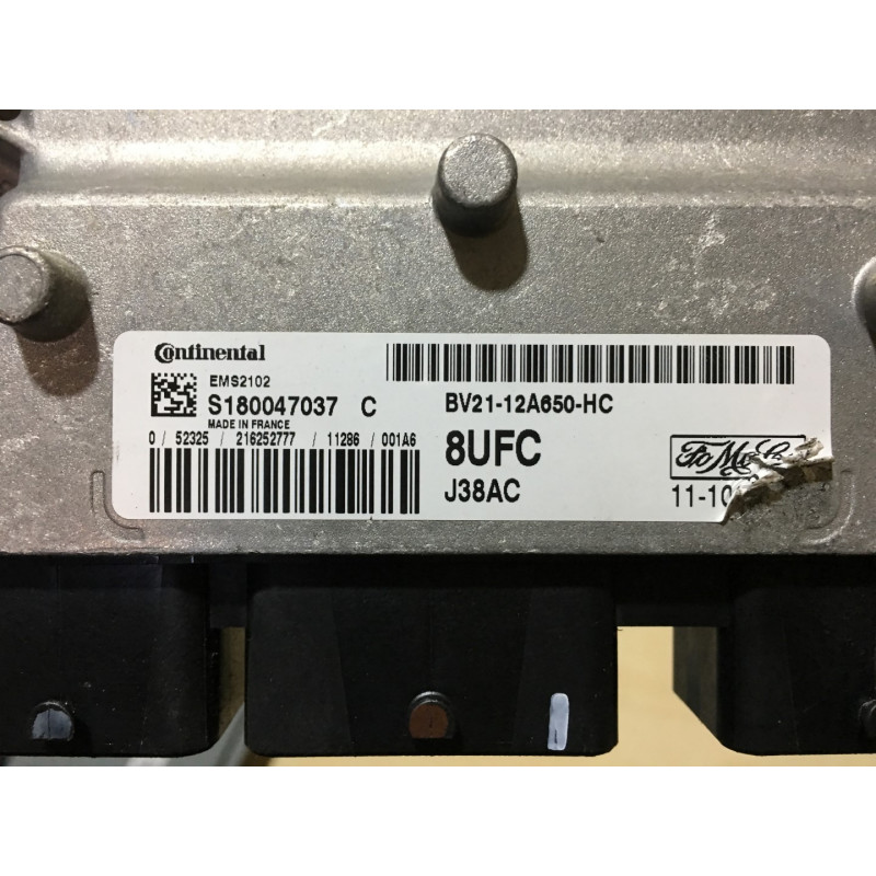 ENGINE ECU CONTINENTAL EMS2102 S180047037C FORD BV21-12A650-HC 8UFC