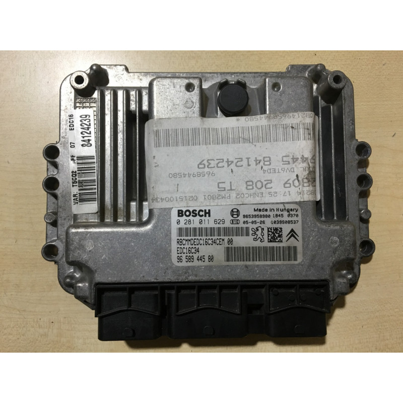 ENGINE ECU BOSCH EDC16C34-2.10 0281011629 PSA 9658944580 - WITH ...