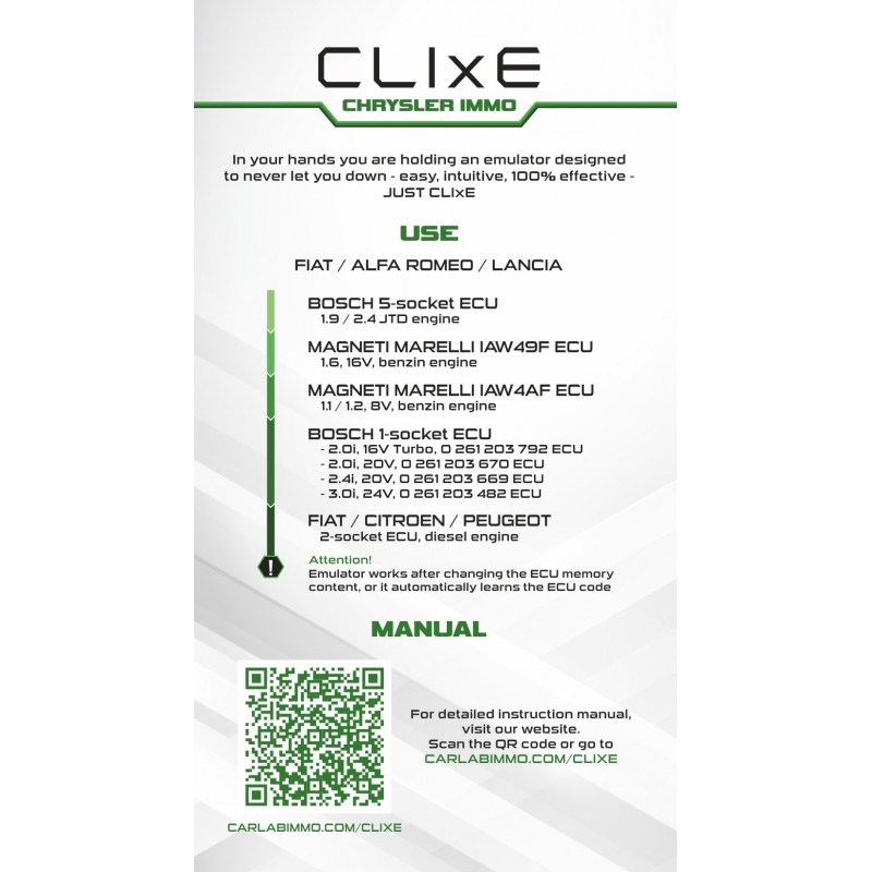 EMULATOR CARLABIMMO CLIXE IMMO FIAT K-LINE