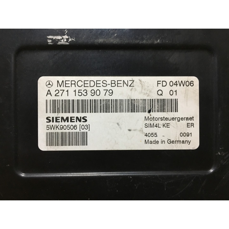 ENGINE ECU SIEMENS SIM4L KE 5WK90506 MERCEDES A2711539079