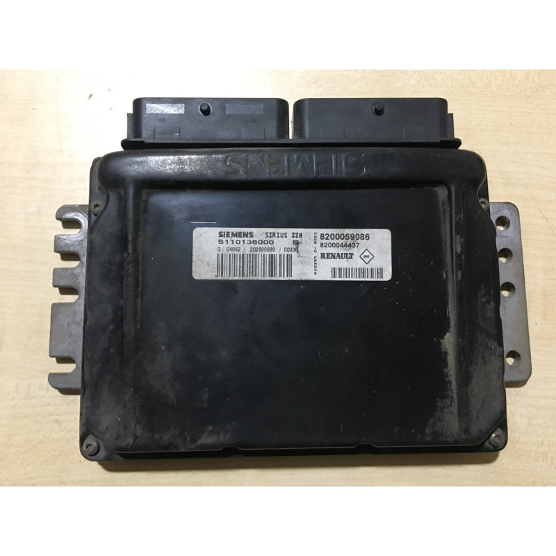 ECU SIEMENS SIRIUS 32N S110138000B RENAULT MEGANE I 1.6i 8200059086 ...