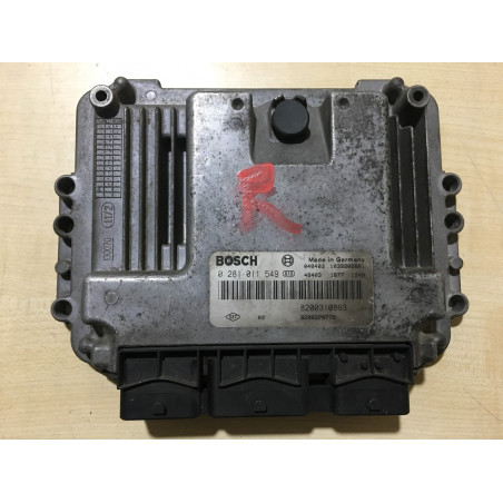ENGINE ECU BOSCH EDC16C3-10.22 0281011549 RENAULT 8200310863 8200370779 ...