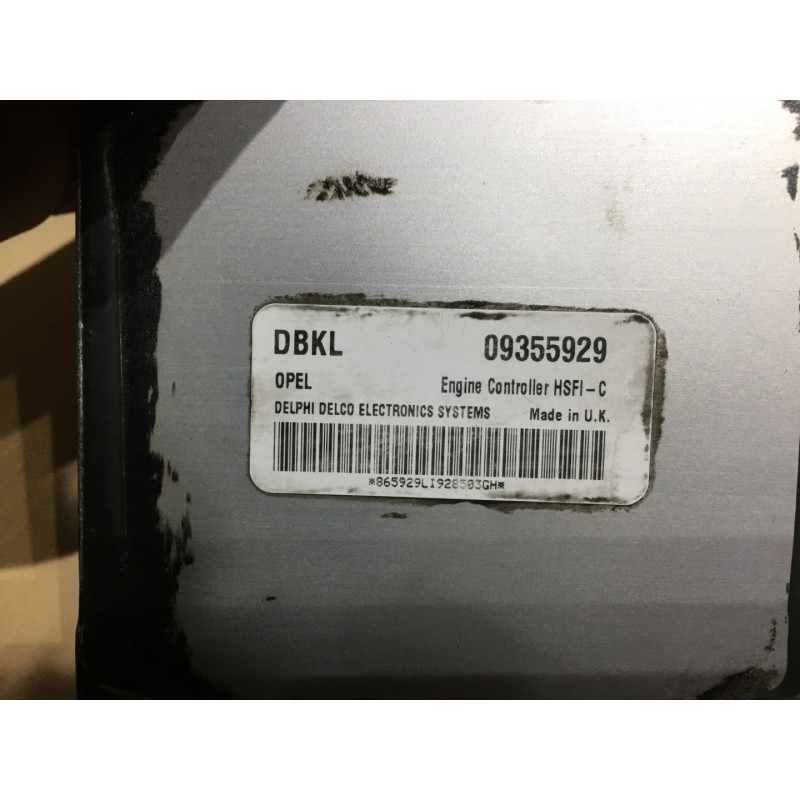 ECU MOTOR DELPHI DELCO HSFI-C OPEL 09355929 - CON PIN CODE