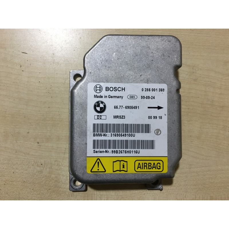 ECU AIRBAG BOSCH 0285001368 BMW 65.77-6905491 MRSZ3