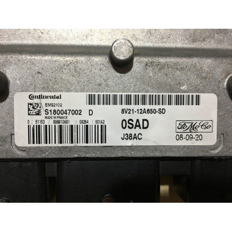 ECU MOTOR CONTINENTAL EMS2102 S180047002D FORD 8V21-12A650-SD 0SAD
