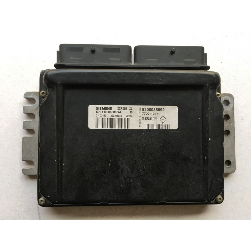 ENGINE ECU SIEMENS SIRIUS 32 S110030034B RENAULT 8200035692 7700110471