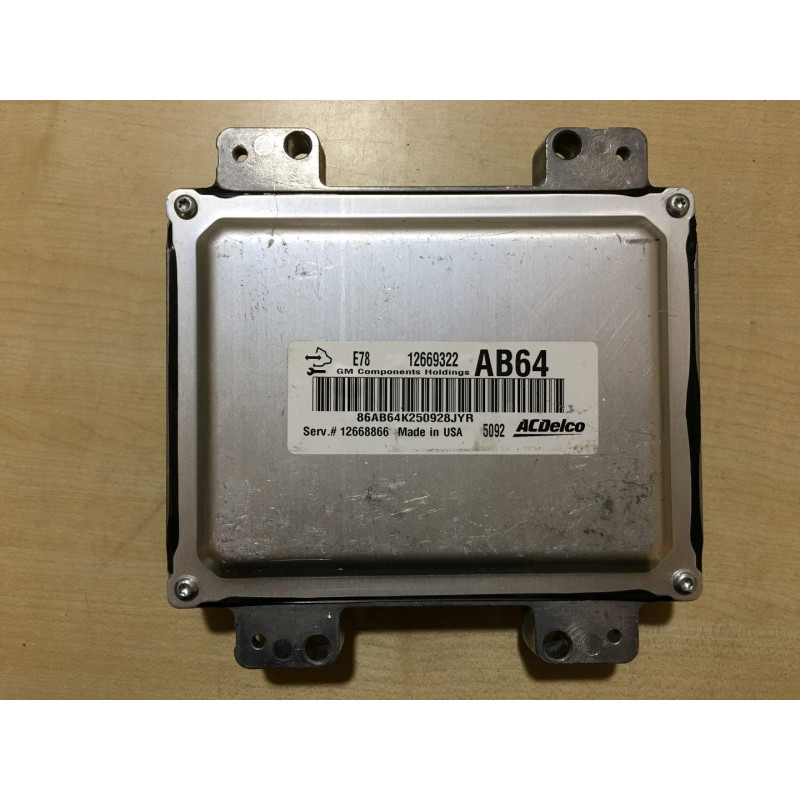 ENGINE ECU ACDELCO E78 OPEL 12669322 AB64