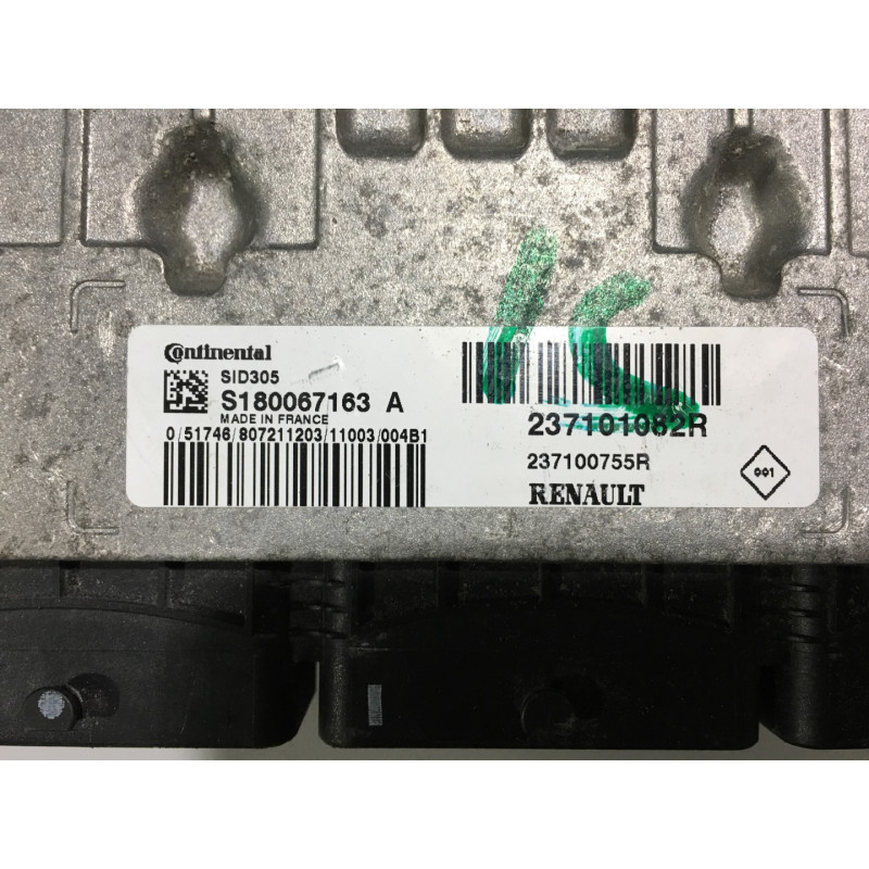 ENGINE ECU CONTINENTAL SID305 S180067163A RENAULT NISSAN 237101082R ...