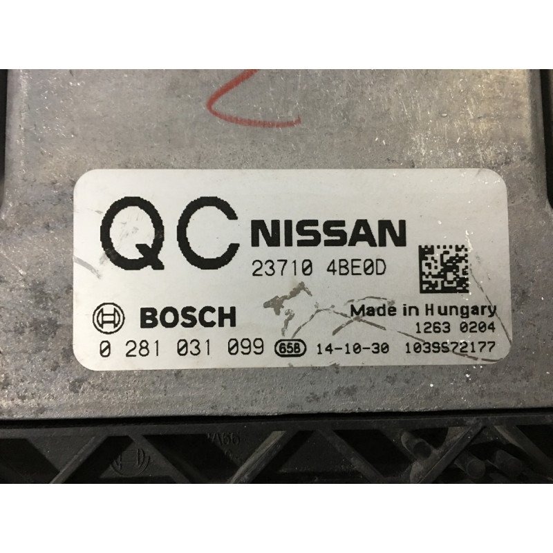 ECU MOTOR BOSCH EDC17C84-3.1 0281031099 NISSAN 237104BE0D