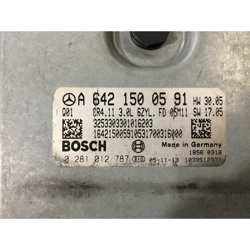 ECU MOTOR BOSCH EDC16CP31-8.11 0281012787 MERCEDES A6421500591
