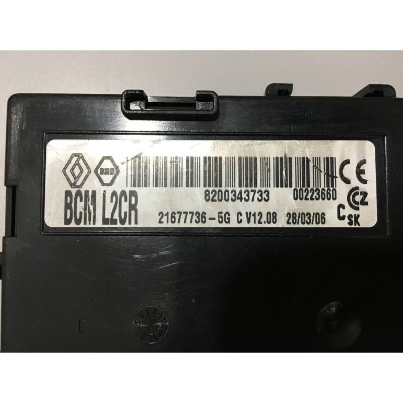 BCM L2CR JOHNSON CONTROLS 21677736-5G RENAULT CLIO III 8200343733 - VIRGIN