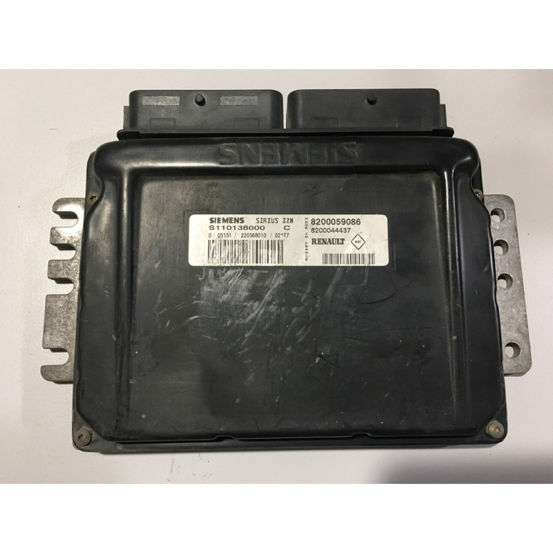 ENGINE ECU SIEMENS SIRIUS 32N S110138000C RENAULT 8200059086 8200044437