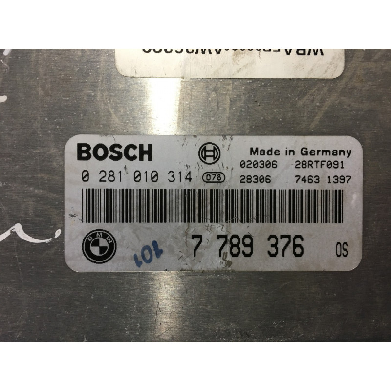 ENGINE ECU BOSCH EDC15C4-8.30 0281010314 BMW 7789376