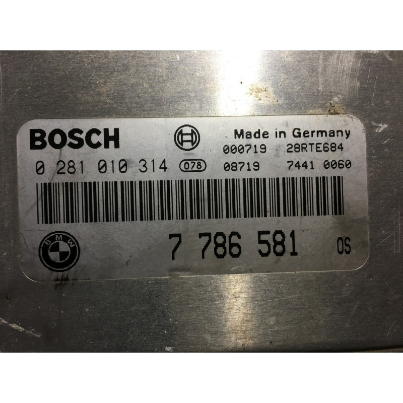 ENGINE ECU BOSCH EDC15C4-8.30 0281010314 BMW 7786581