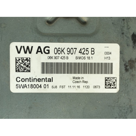 ENGINE ECU CONTINENTAL SIMOS 18.1 5WA1800401 VAG 06K907425B