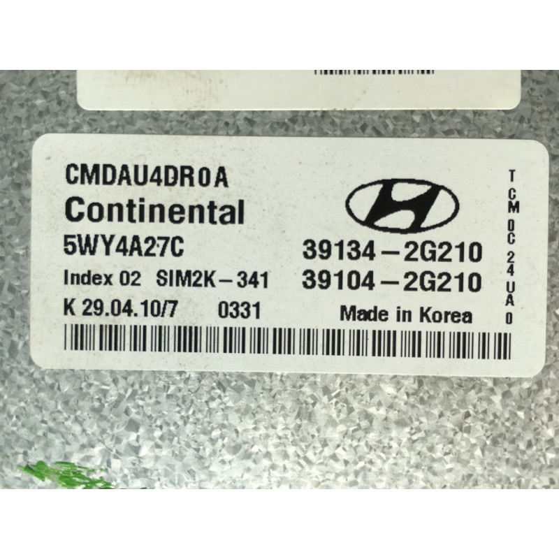 ECU MOTOR CONTINENTAL SIM2K-341 5WY4A27C HYUNDAI 39134-2G210 39104-2G210