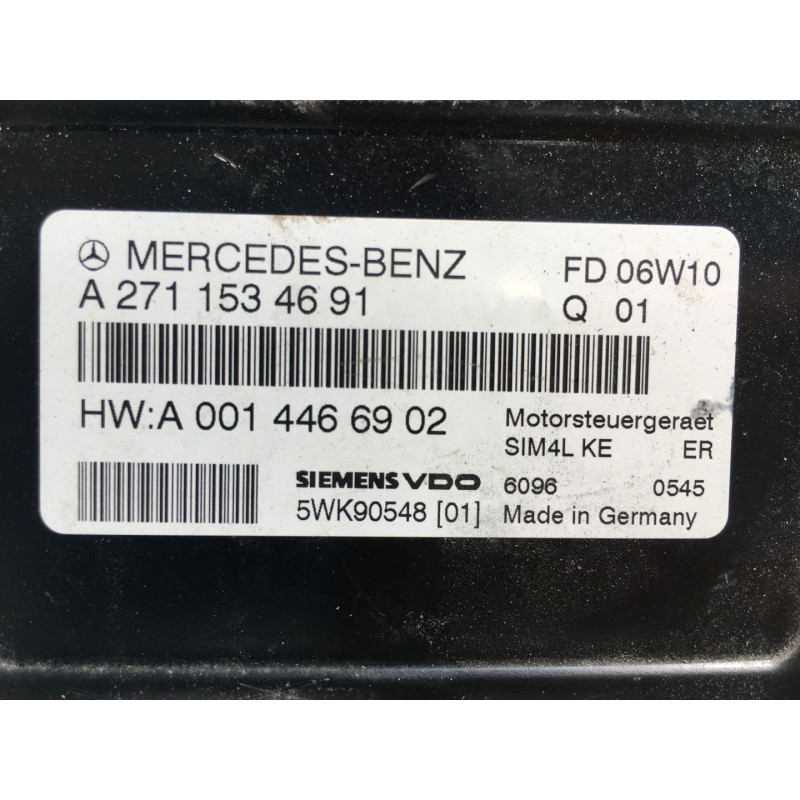 ENGINE ECU SIEMENS VDO SIM4L KE 5WK90548 MERCEDES A2711534691