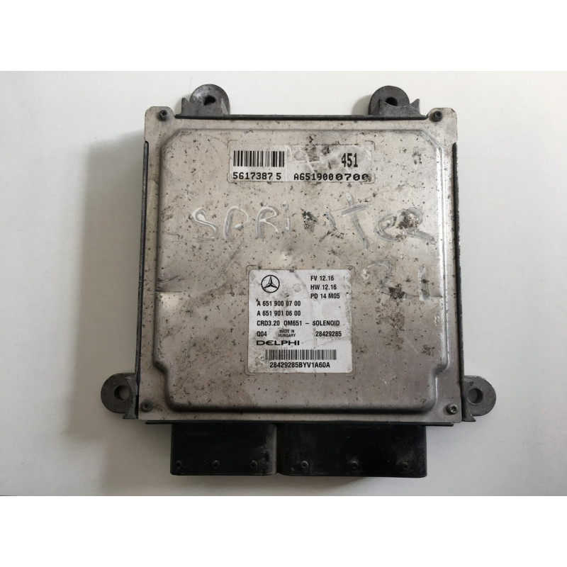ENGINE ECU DELPHI CRD3.20 28429285 MERCEDES A6519000700 A6519010600