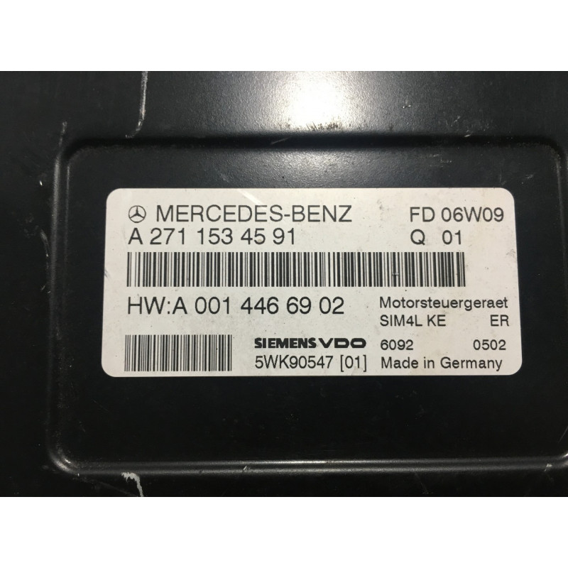 ENGINE ECU SIEMENS VDO SIM4L KE 5WK90547 MERCEDES A2711534591