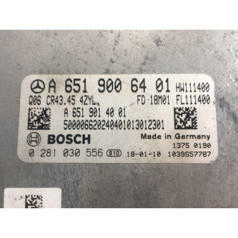 ECU MOTOR BOSCH EDC17CP57-8.45 0281030556 MERCEDES A6519006401