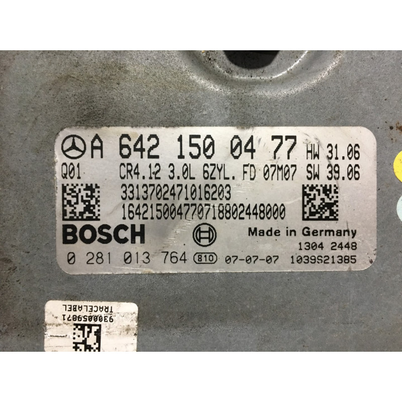 ECU BOSCH EDC16CP31-8.12 0281013764 MERCEDES V251 R320 I 3.0 CDI 165KW ...